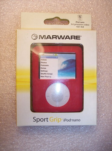 MARWARE SPORT GRIP IPod NANO 3RD GEN VIDEO 4gb 8gb SILICONE SKIN COVER ...