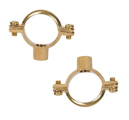 22mm Brass Munsen Ring M10 Pipe Clip Bracket X 2 | eBay