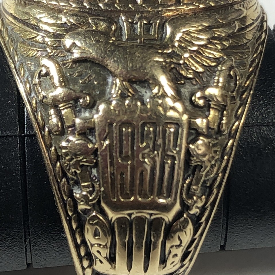 1936 Tiffany & Co 14K Yellow Gold United States Naval Academy Class ...