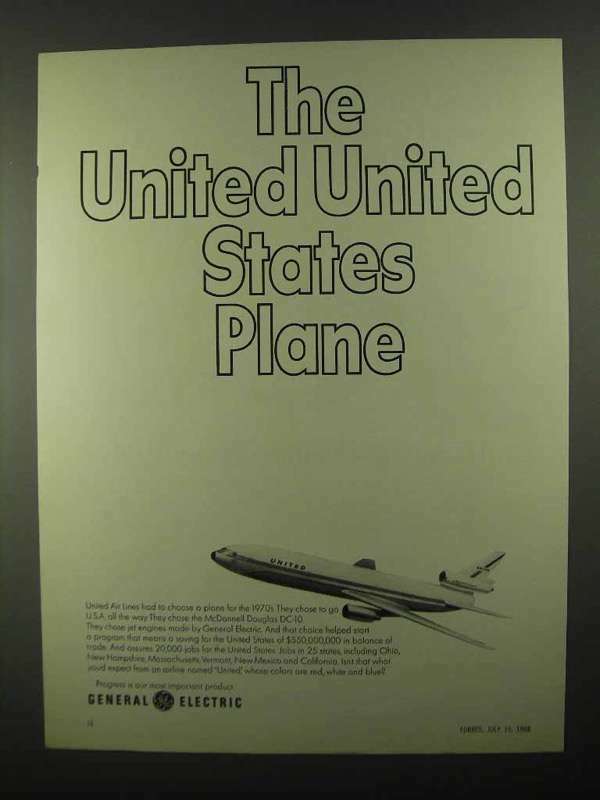 1968 General Electric Jet Engines Ad - United States | eBay