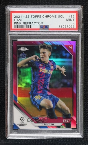 2021-22 Topps Chrome UCL - Gavi #25 Pink Refractor /175 (RC) for sale ...