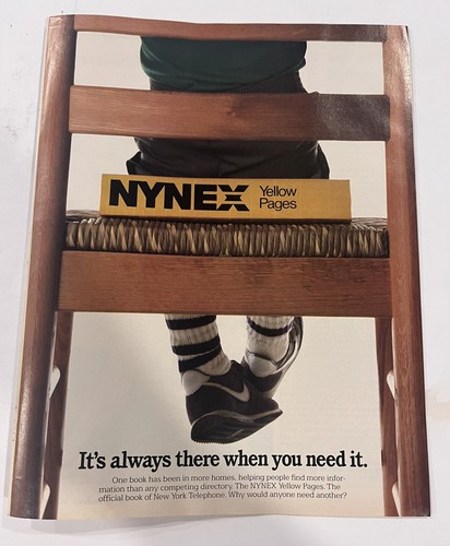 NYNEX Yellow Pages Print Advertisement Ad Vintage 1987 | eBay