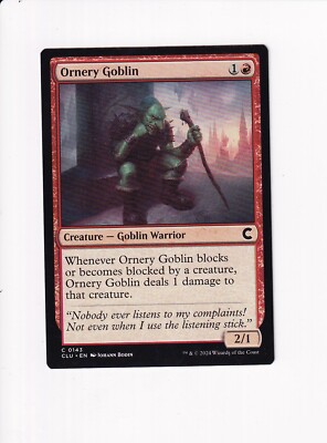 MAGIC THE GATHERING MTG RAVNICA: CLUE EDITION ORNERY GOBLIN (#1) | eBay