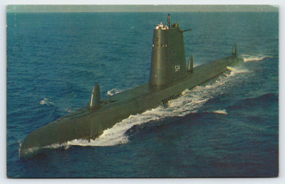 USS Pickerel (SS-524) Submarine Postcard US Navy Warship Decommissioned ...