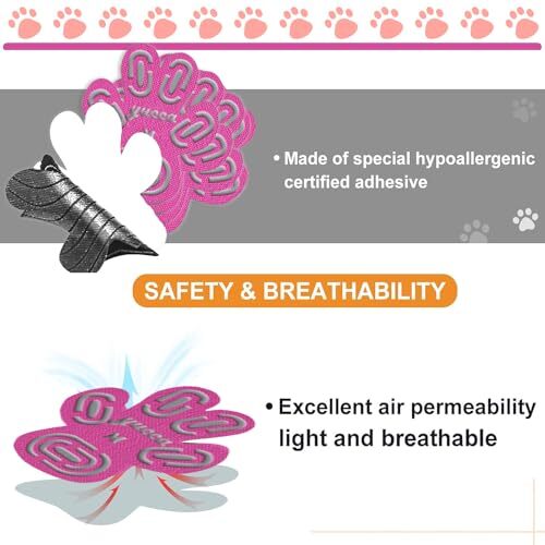 Dog Anti Slip Paw Grips Traction Pads, Dog Paw Protector L(21-40lbs)-12 ...