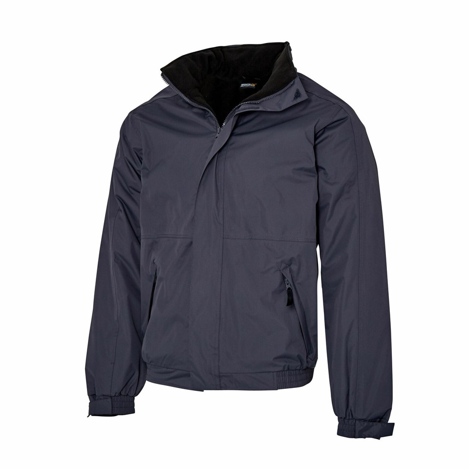 Regatta Dover Mens Hooded Fleece Lined Bomber Waterproof Jacket Rain ...