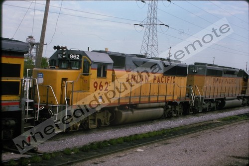 Original Slide Union Pacific UP No. 962 EMD GP50 Proviso ILL 7-1995 | eBay