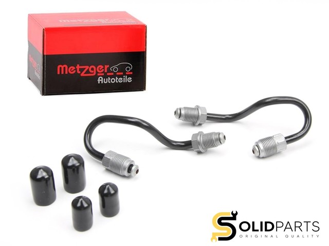 2x Original Metzger Brake Line Pipe Brake Caliper Rear 1k0611763e ...