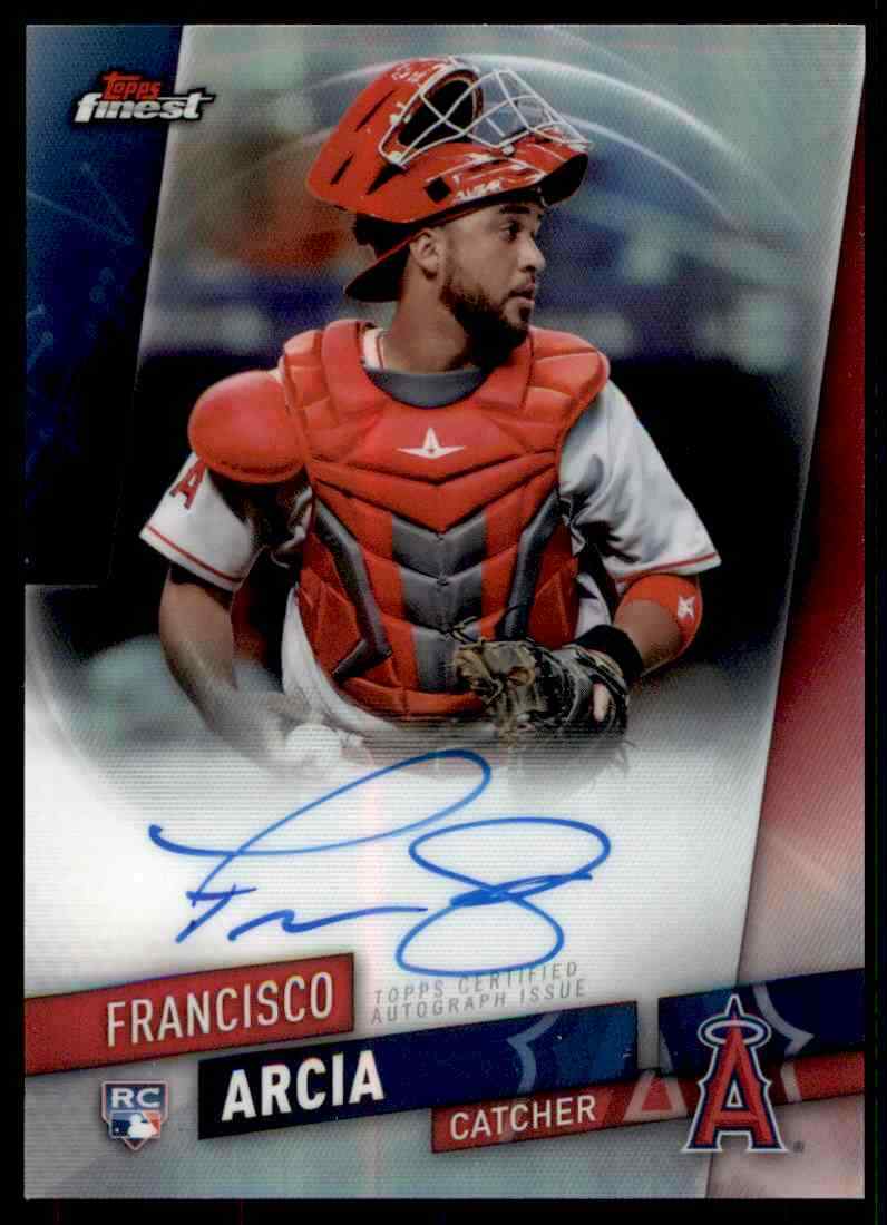 2019 Topps Finest Francisco Arcia rookie Los Angeles Angels autograph ...