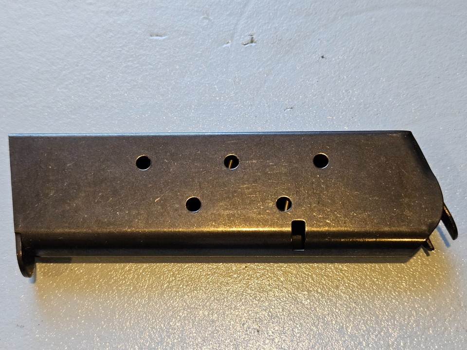 1911, mag, magazine, mags 5 BLUE Steel , 7 shot, USA, Hybrid feed lips ...