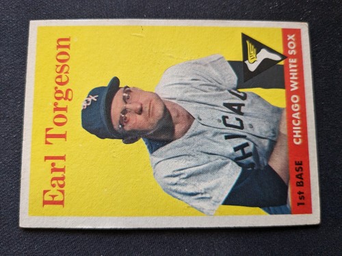 1958 Topps Baseball Card # 138 Earl Torgeson - Chicago White Sox (VG/EX ...
