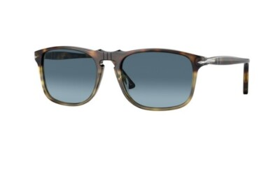 PERSOL PO3059S 1158Q8 Tortoise Spotted Brown Azure Grad Blue 54 Men's ...