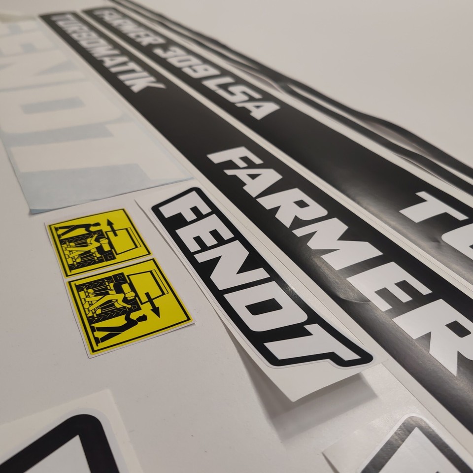 Fendt Farmer 309 LSA Turbomatik Tractor Black Decal Aufkleber Sticker ...