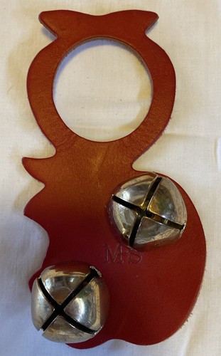 Moses B. Smucker Leather Door Knob Christmas Sleigh Bells Amish Country ...