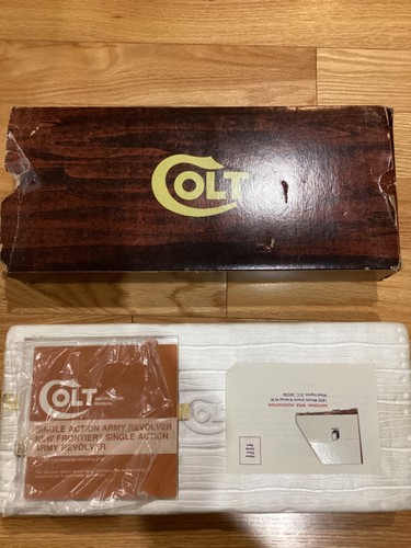 Vintage Colt firearms box 45 Single Action army w/ fixed sights | eBay
