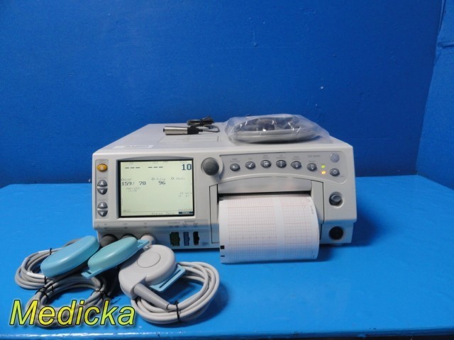 GE Model 259A Maternal/Fetal Monitor W/ US + TOCO Transducers & Leads ...