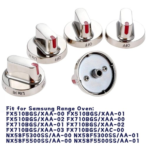 5x DG64-00472A DG68-00101B Gas Stove Replacement Knobs For Samsung ...