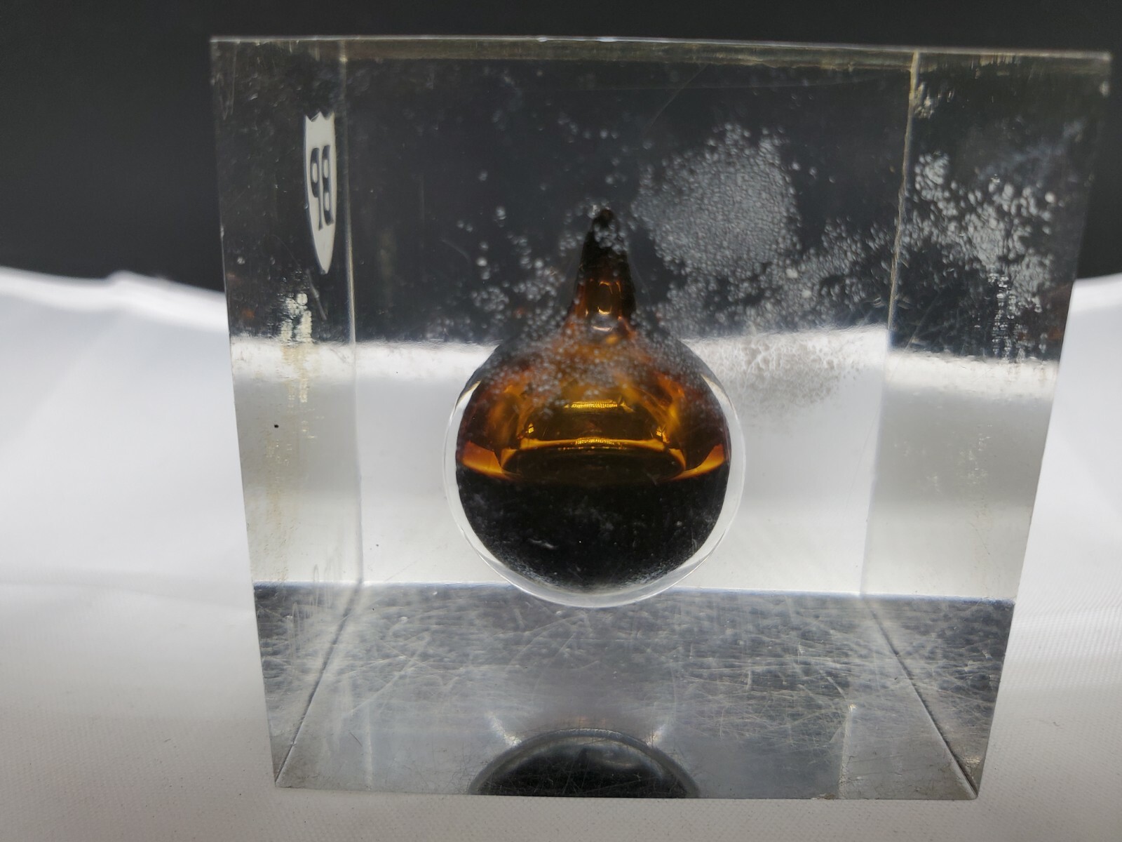 Vintage BP North sea Oil acrylic paperweight | eBay