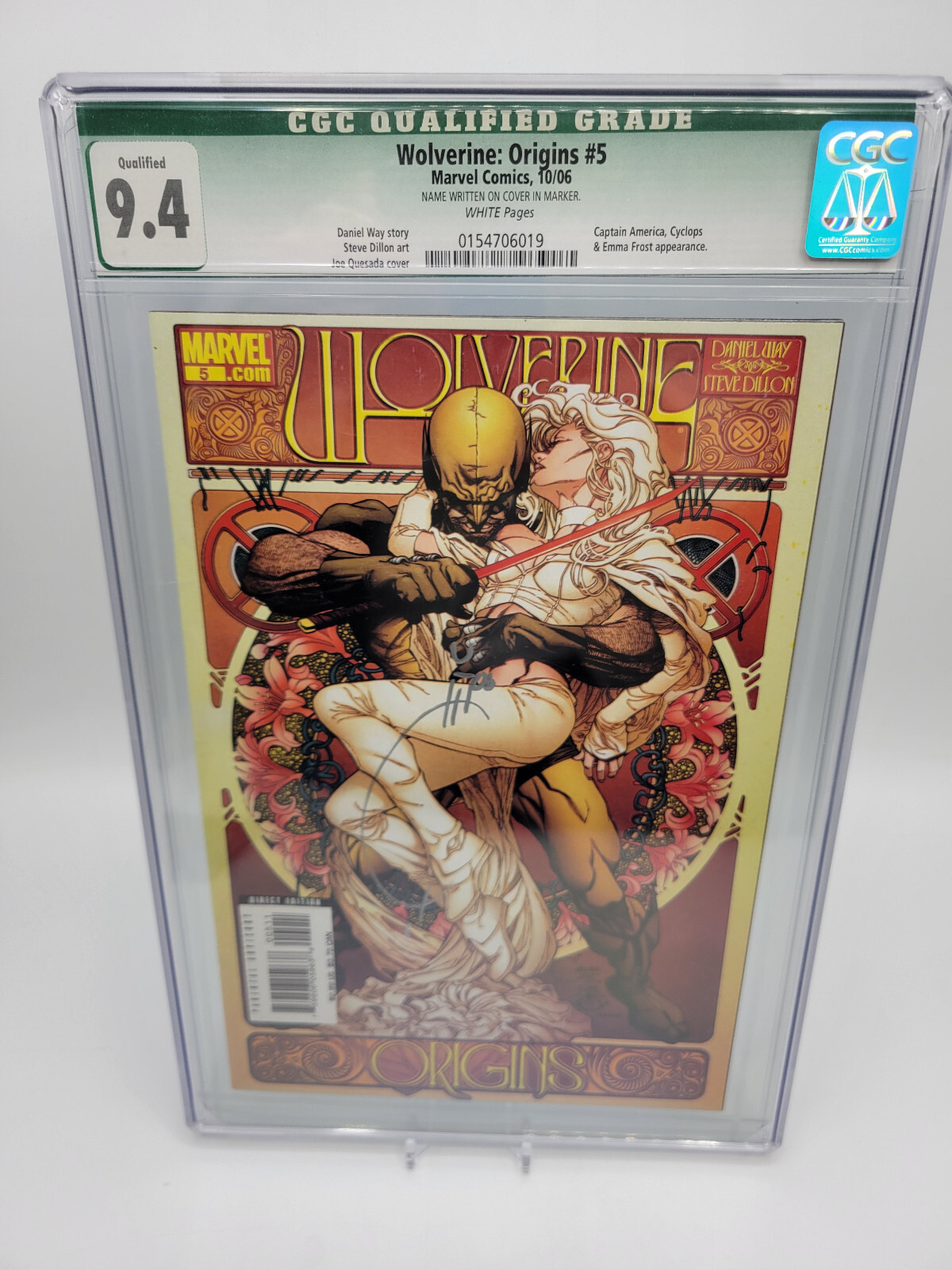 🌟 2006 Wolverine: Origins 5 CGC 9.4 Joe Quesada Variant SIGNED Signature | eBay