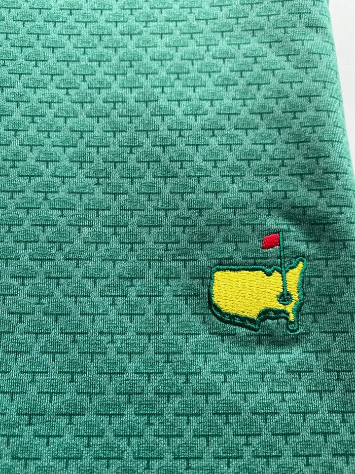 2025 Masters Peter Millar Medium Green Leaderboard Print 1/4 Zip Golf ...