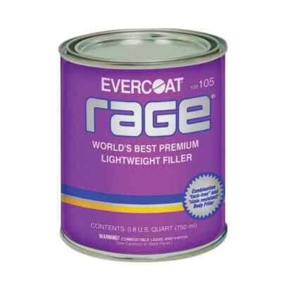 EVERCOAT RAGE 100105 LIGHTWEIGHT BODY FILLER , QUART (FIB-105) | eBay