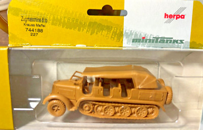 Roco Minitanks 227 German Sdkfz7 artillery half track release Lima35 1/ ...