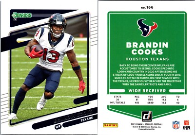 BRANDON COOKS - 2021 Panini Donruss #166 | eBay