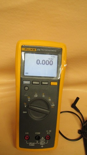 Fluke 174 true rms multimeter volt meter amps ohms millivolt hz | eBay