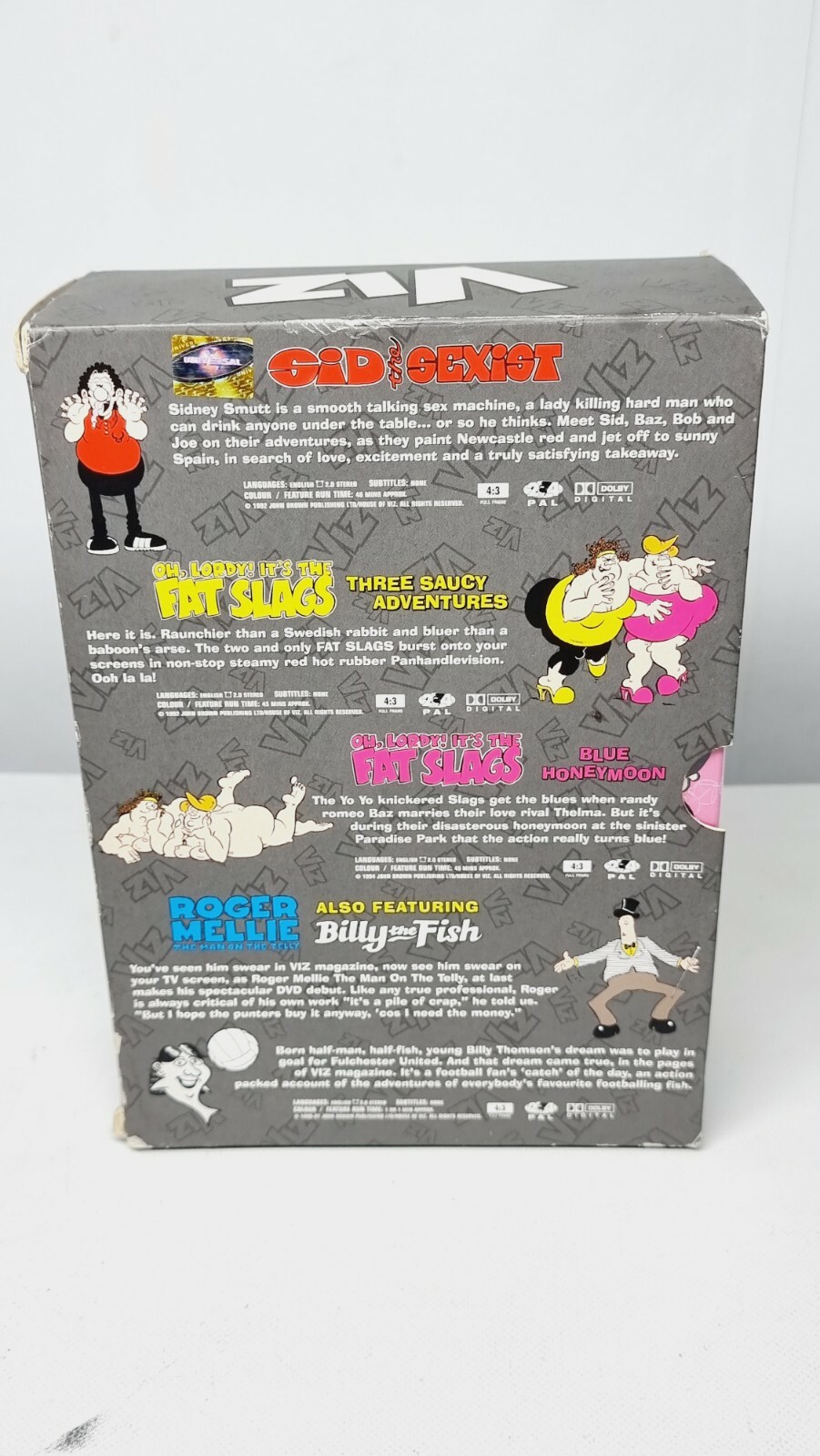 Viz Boxset (DVD, 4-Disc Box Set) Roger Mellie Billy The Fish Rare ...
