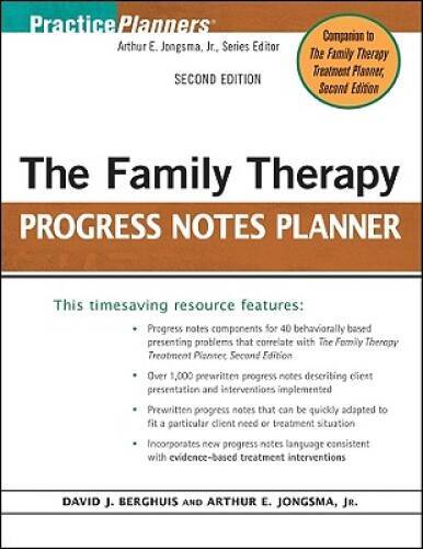 The Family Therapy Progress Notes Planner - Paperback - GOOD | eBay