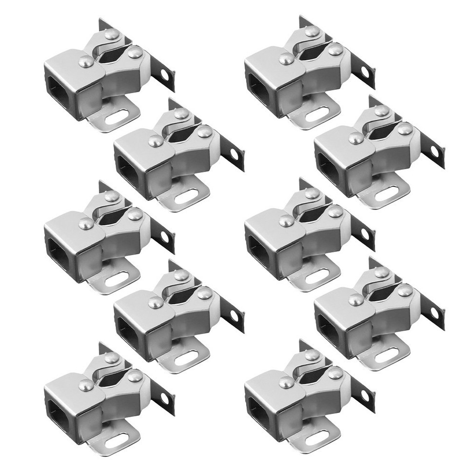 10 Pcs Double Roller Catch Furniture Ball Latches Cabinet Door and ...