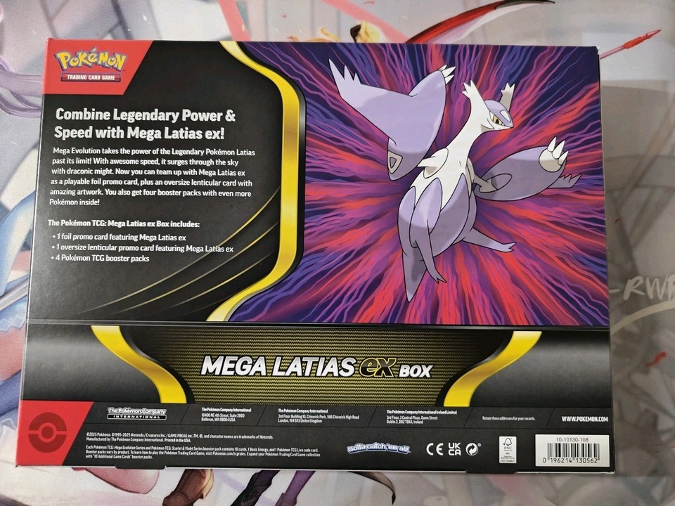 Pokémon TCG: Mega Evolution : Mega Latias ex Collection Box New Sealed ...