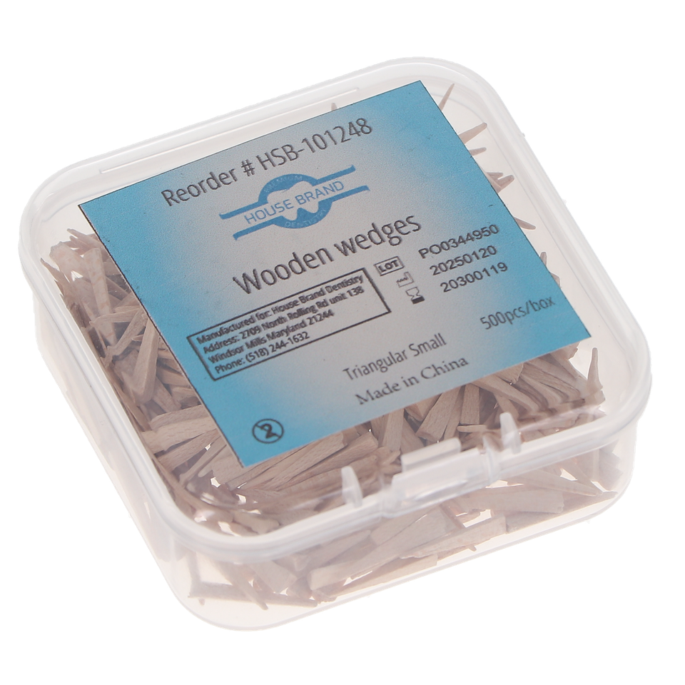 House Brand Dentistry 101248 Dental Matrix Wood Wedges Triangular Small ...