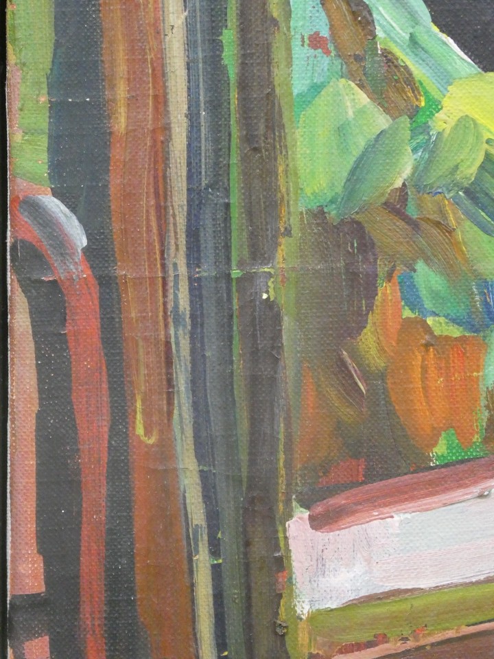 ALICE ACKER 1958 Post War Impressionist Self Portrait Oil Painting on ...