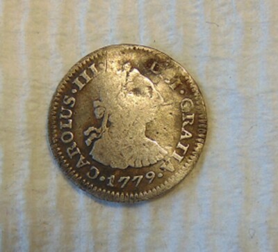 1779 Mo FF COLONIAL MEXICO ~ .903 SILVER 1/2 REAL COIN CARLOS III ...