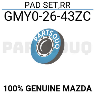GMY02643ZC Genuine Mazda PAD SET,RR GMY0-26-43ZC | eBay
