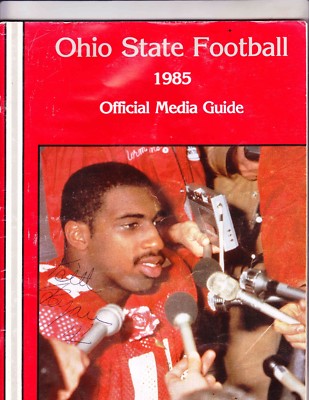 1985 OHIO STATE MEDIA GUIDE--KEITH BYARS AUTOGRAPH | eBay