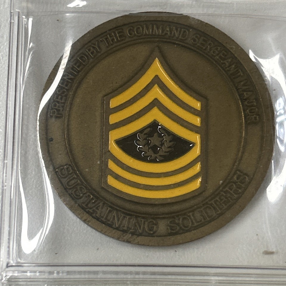 Challenge Coin US Command Sergeant Major Logistics Warriors of America ...