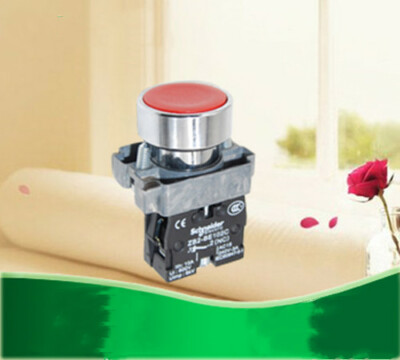 1PC NEW Red flat button with a normally open XB2BA41C ZB2BA4C+ZB2BZ101C ...