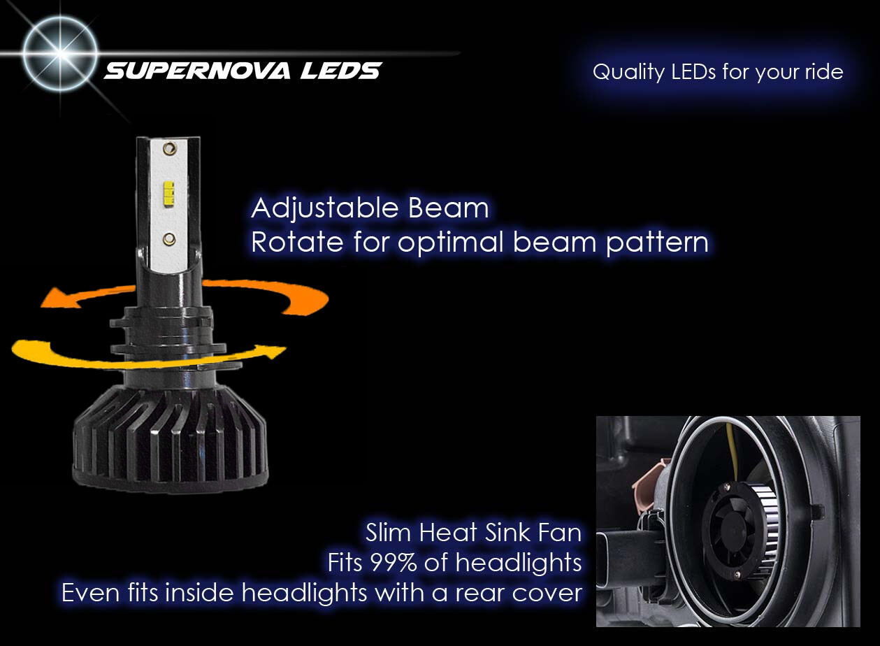 Supernova V.4 LED Headlight Low Beams - Highest Quality LEDs 9006 PAIR ...