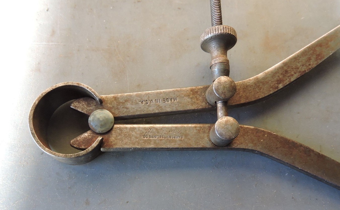 Vintage Sampson Tool MFG CO. 7” Outside Spring Caliper MADE IN NEWARK ...