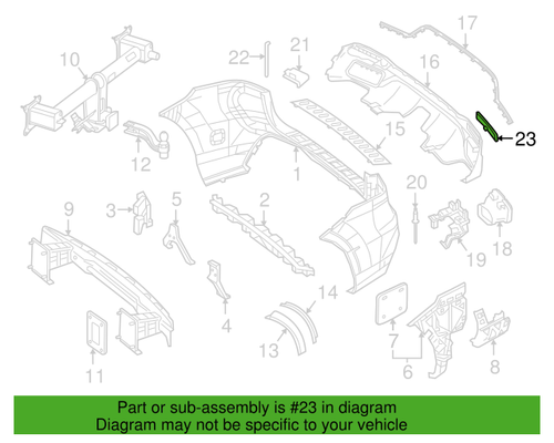 Genuine Mercedes Benz S450 S560 S63 AMG Left Rear Bumper Reflector OE ...