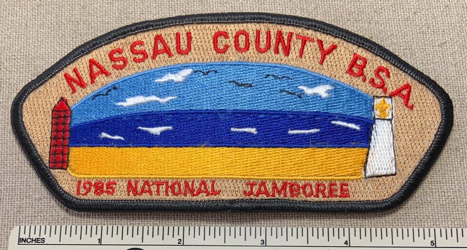 1985 NASSAU COUNTY COUNCIL Boy Scout National Jamboree JSP PATCH CSP ...