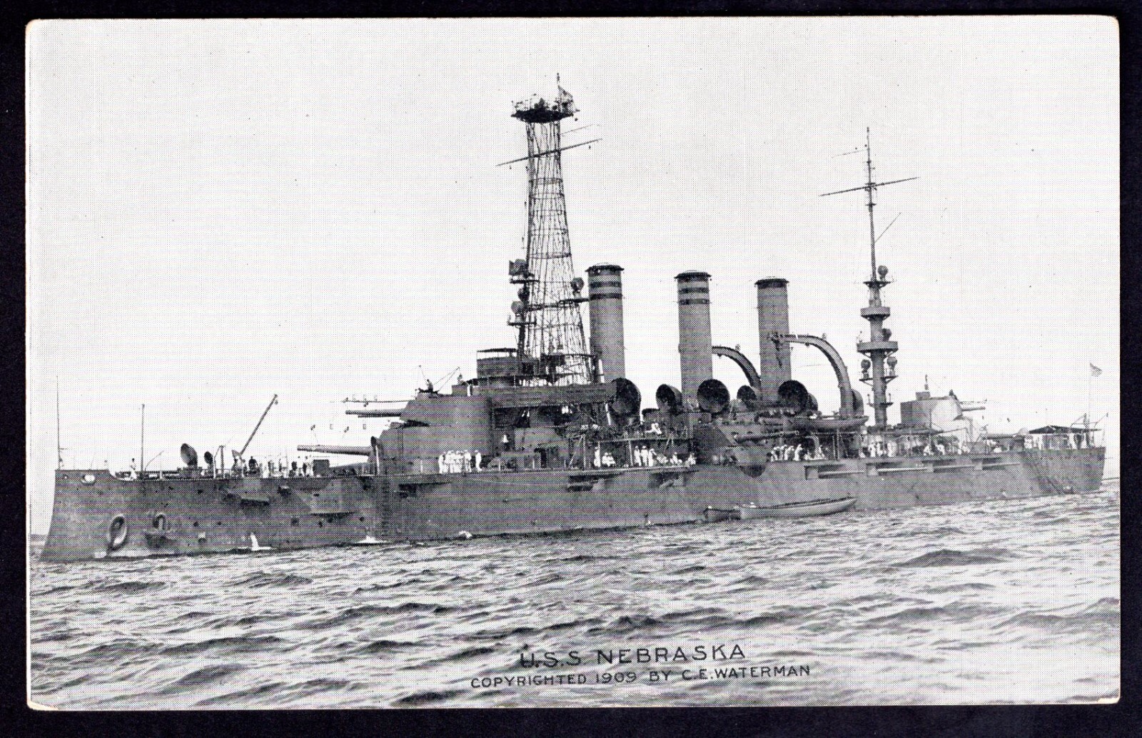 USS Nebraska US Navy Battleship Antique Postcard Unused | eBay