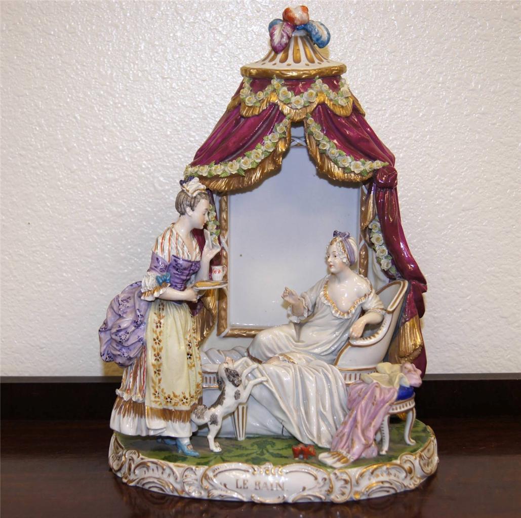 Rare Exquisite Royal Vienna Hand Painted Le Bain ‘Bath’ Porcelain ...