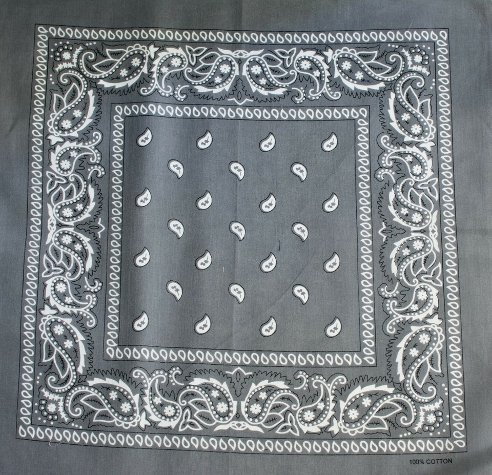 Bandana 100% Cotton Paisley Print Bandanna Scarf Handkerchief | eBay