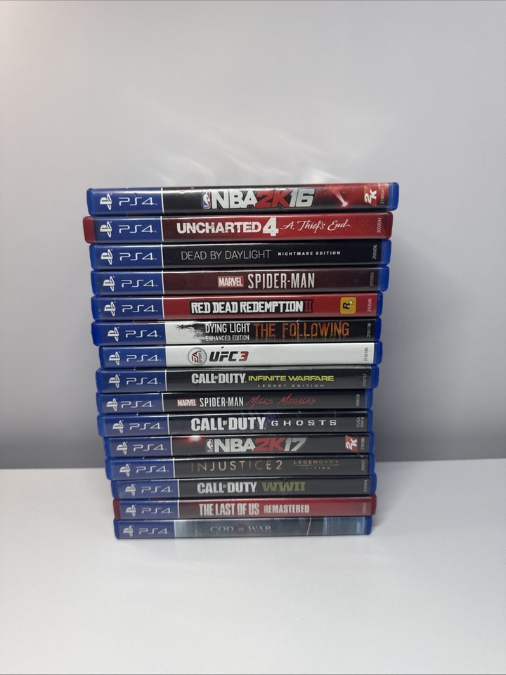 PS4 Games Lot – Great Condition – Spider-Man, God of War, COD, RDR2 ...