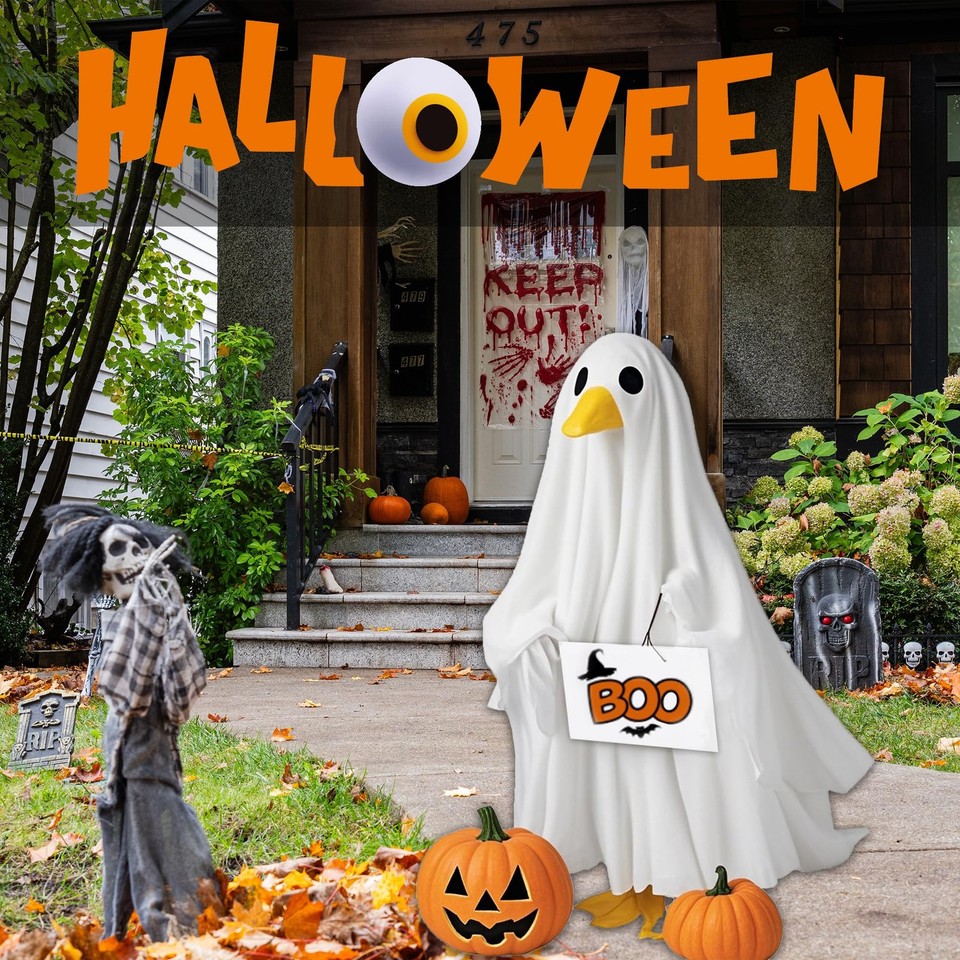 Halloween Porch Goose Outfits for Large 23" High Cement or Plastic ...