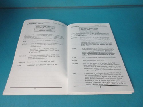 JAMAR TECHNOLOGIES TRAX II TRAFFIC COUNTER/CLASSIFIER USER'S MANUAL ...