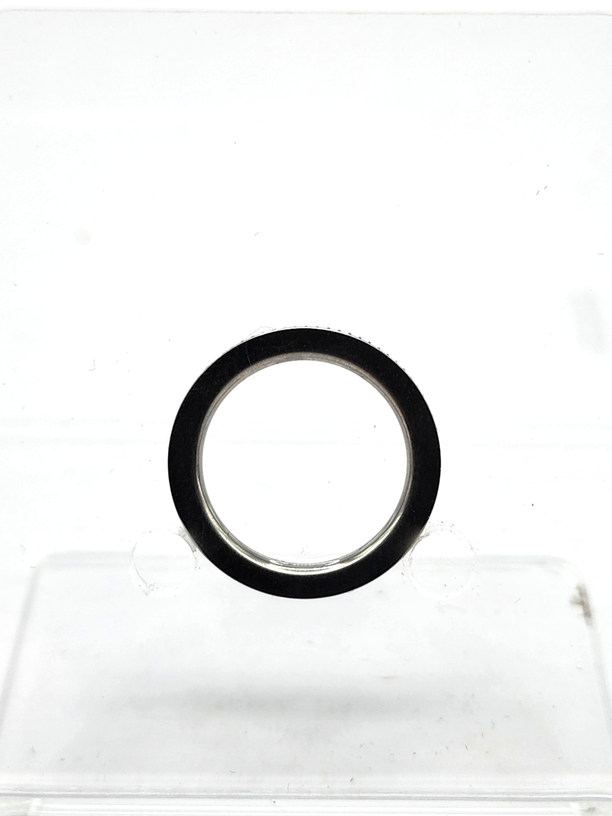 TeNo Steel Blaze Stainless Steel Ring with Black Cubic Zirconia Gems ...